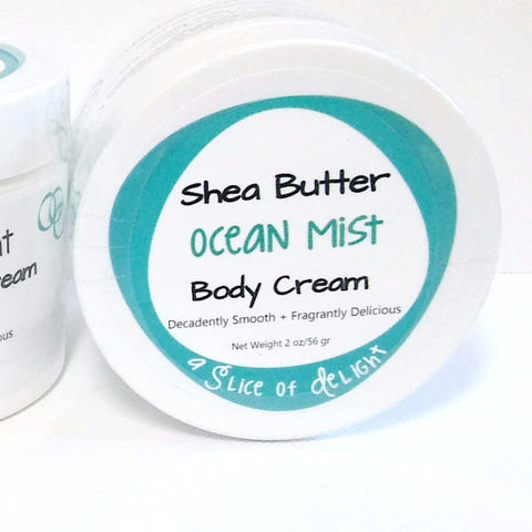 Ocean Mist Shea Butter Body Cream – A Slice of Delight - Bath and Body